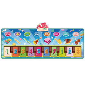 Kids Step And Play Piano Keyboard Playmat Toy - Blue | Buy Online in ...