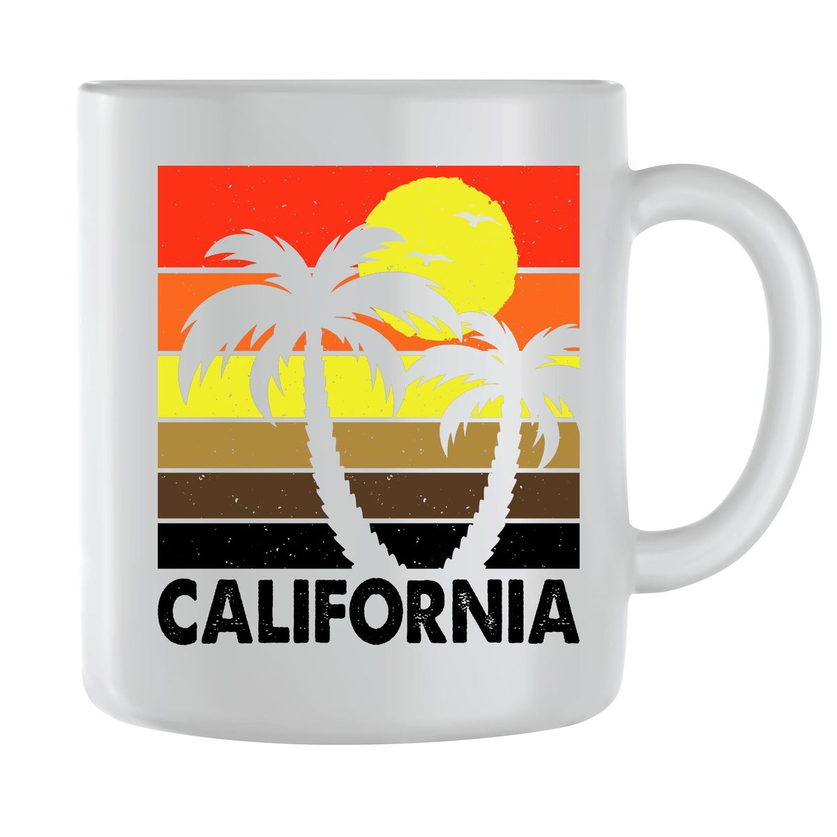California Sun Coffee Mugs for Men Women Surfing Graphic Cups Present ...