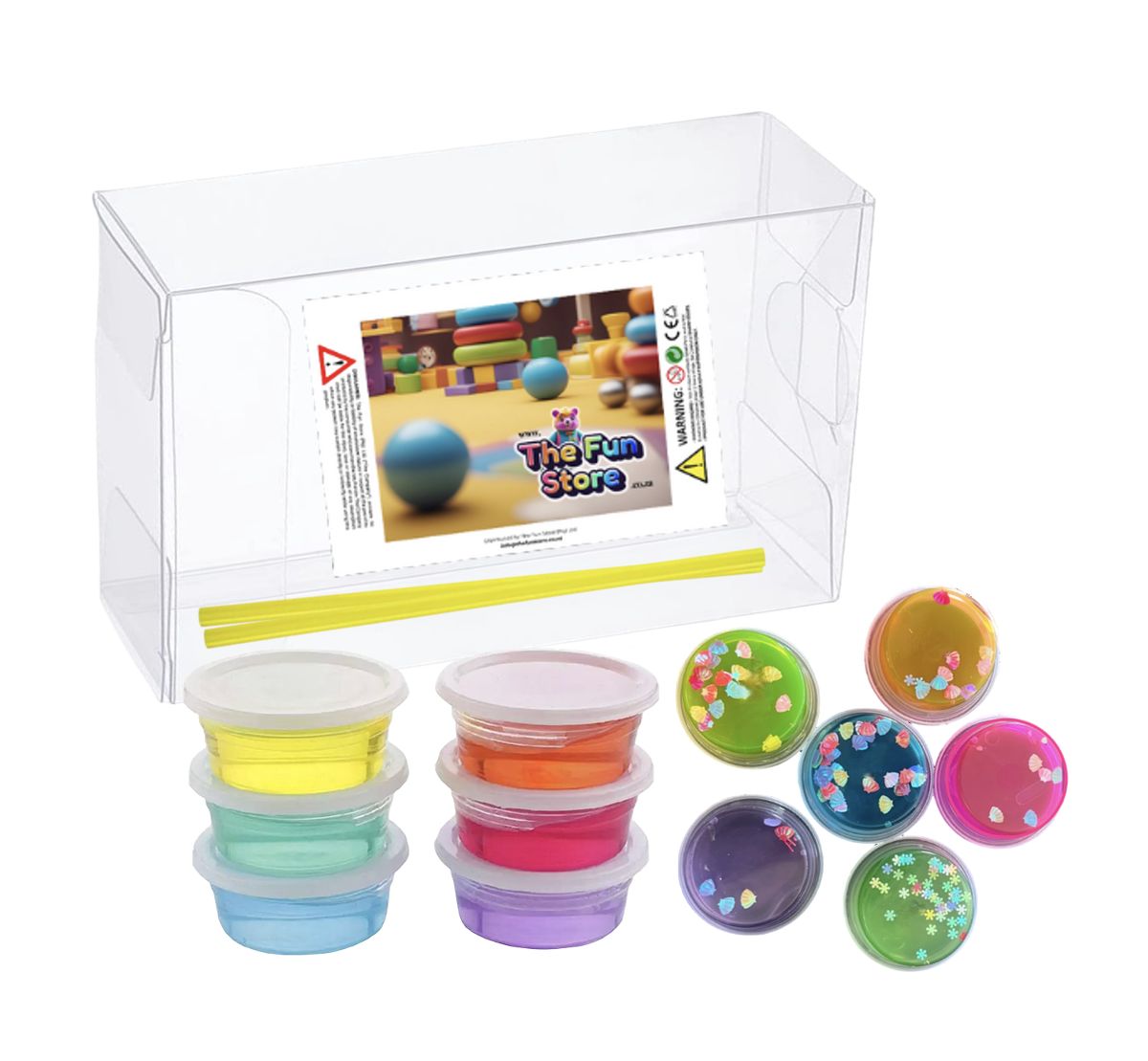 Squishy, Stretchy, Sensory Fun: 12 Tubs of Gooey Goodness! Slime ...