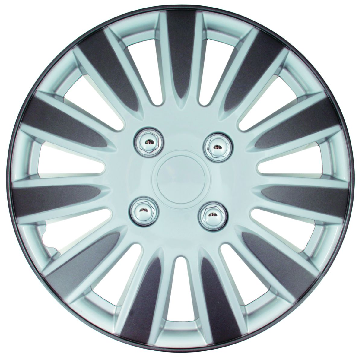 KT 14-Inch Wheel Cover Set - Charcoal, Silver, and Lacquer | Shop Today ...