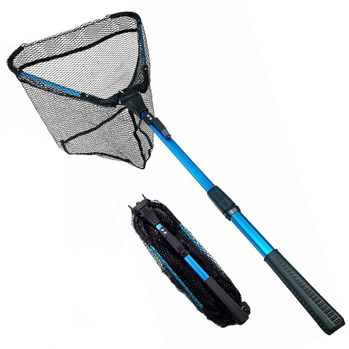 Telescoping Landing Net Collapsible Fishing With Handle-blue | Shop ...