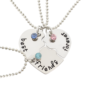 3 Piece Friendship Necklace Chain for Best Friends -Trendy Couple ...