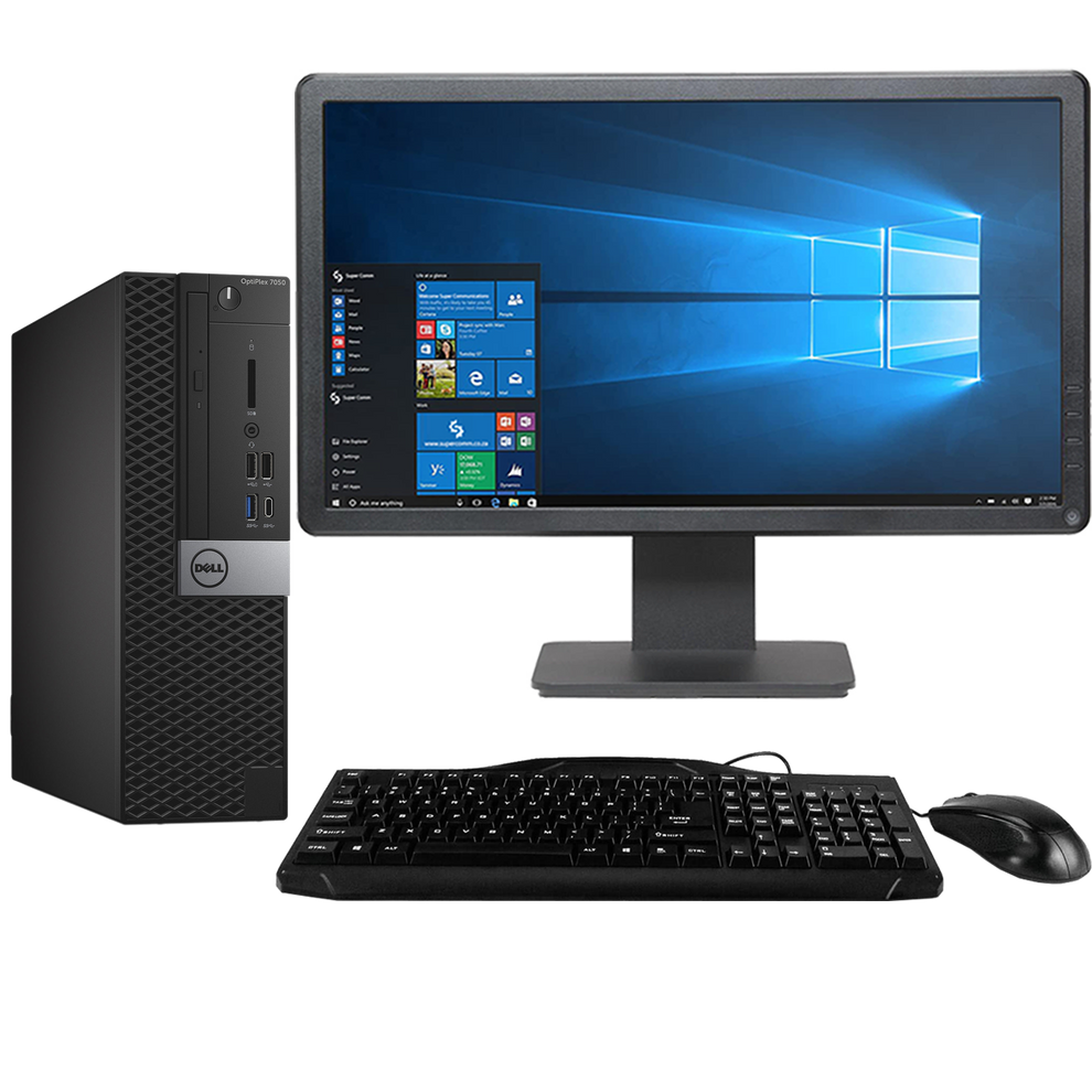 Dell OptiPlex 7050 Intel I5 6th Gen SFF PC With 20 Screen