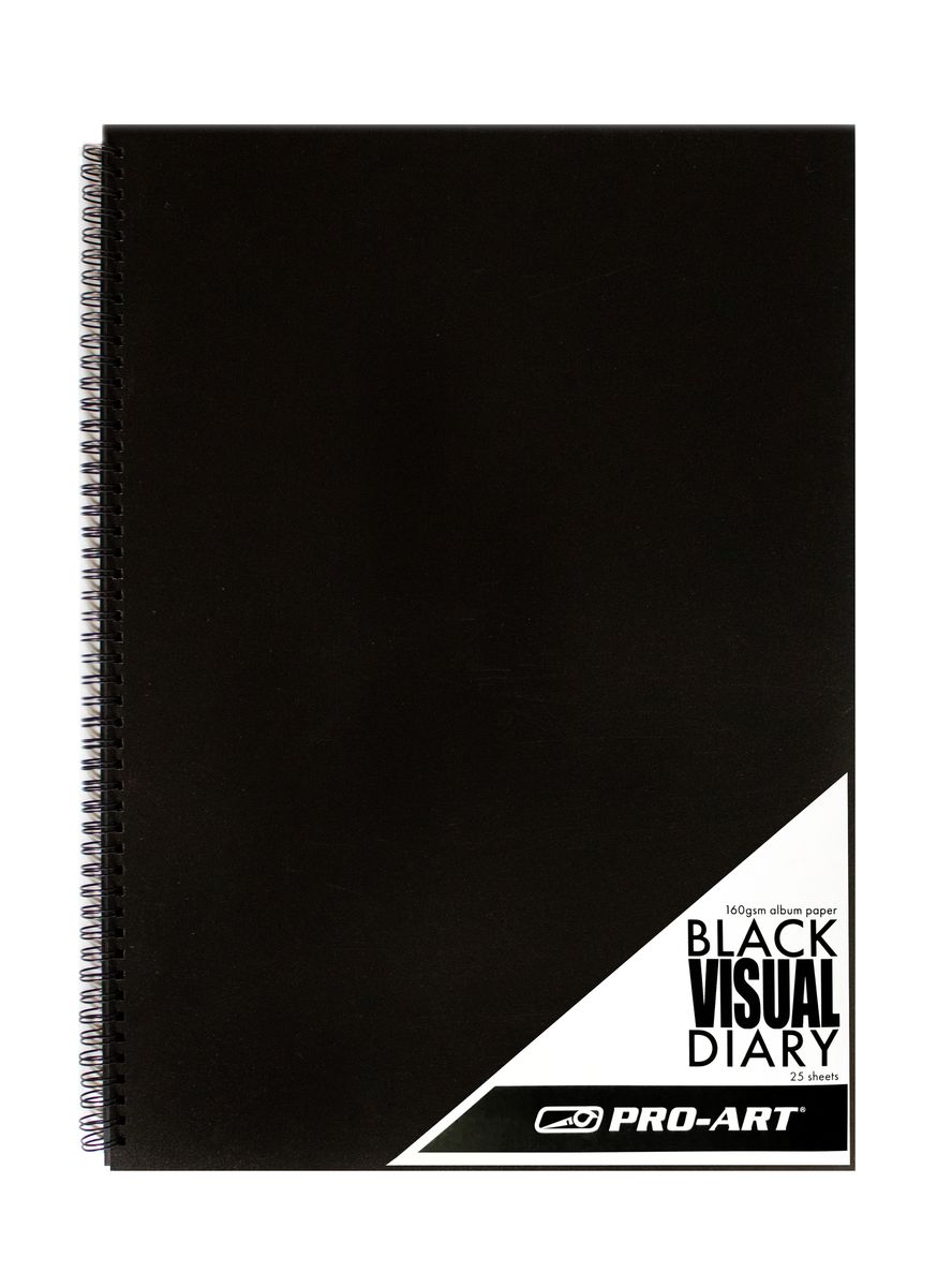 Pro-Art Black Visual Diary A3 - Black Paper | Shop Today. Get it ...