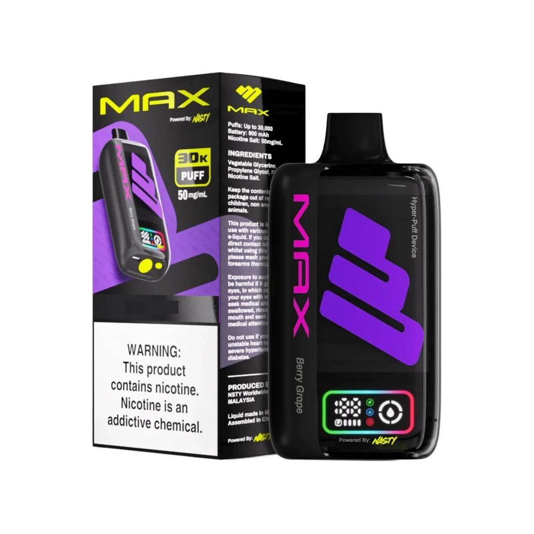 Max by Nasty 30000 Puffs Vape - Cherry Peach Rasp | Shop Today. Get it ...
