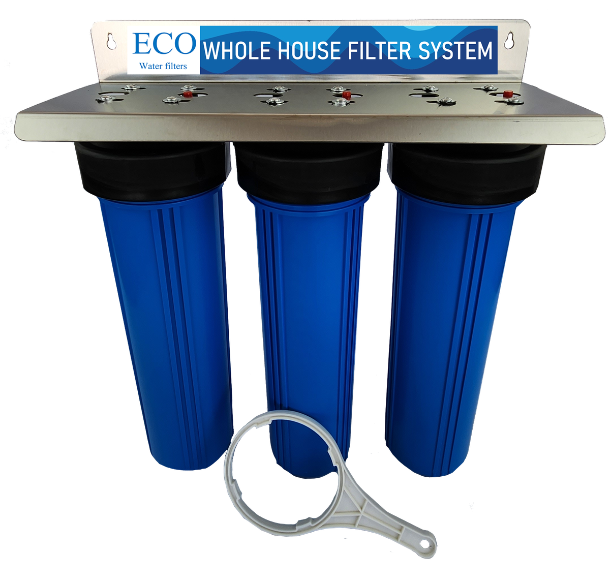 S/Steel 20-Inch Big Blue Water Filter System For The Whole House ...