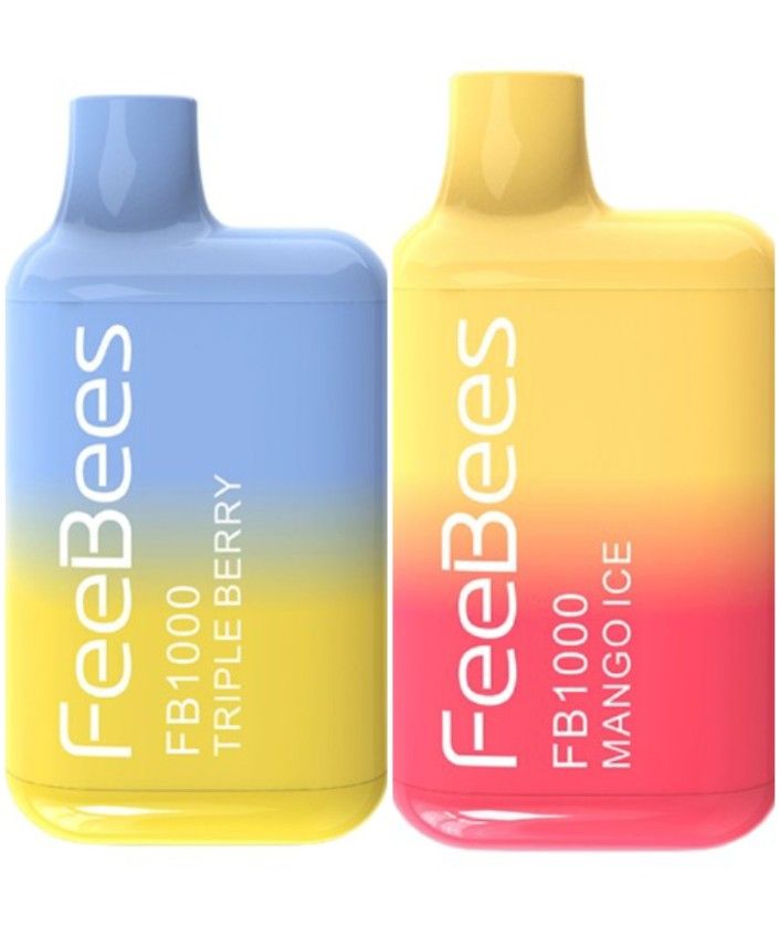 FeeBees-Triple Berry & Mango Ice -Disposable 1000Puffs Vape Bar 30mg-2 ...