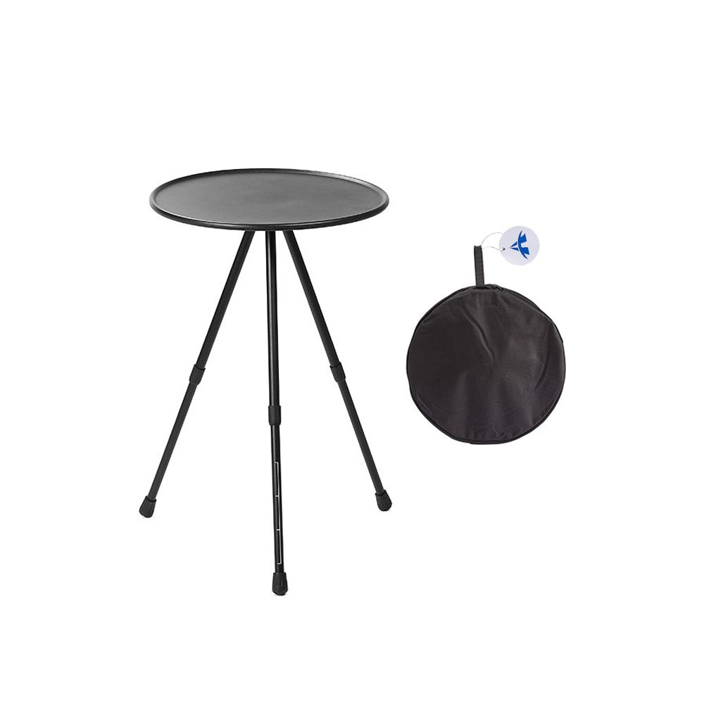 Outdoor Adjustable Table Round Camping Table Picnic Table with Storage ...