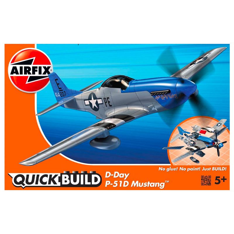 AirFix Quick Build Brick-Based Model Kit D-Day P-51D Mustang | Shop ...