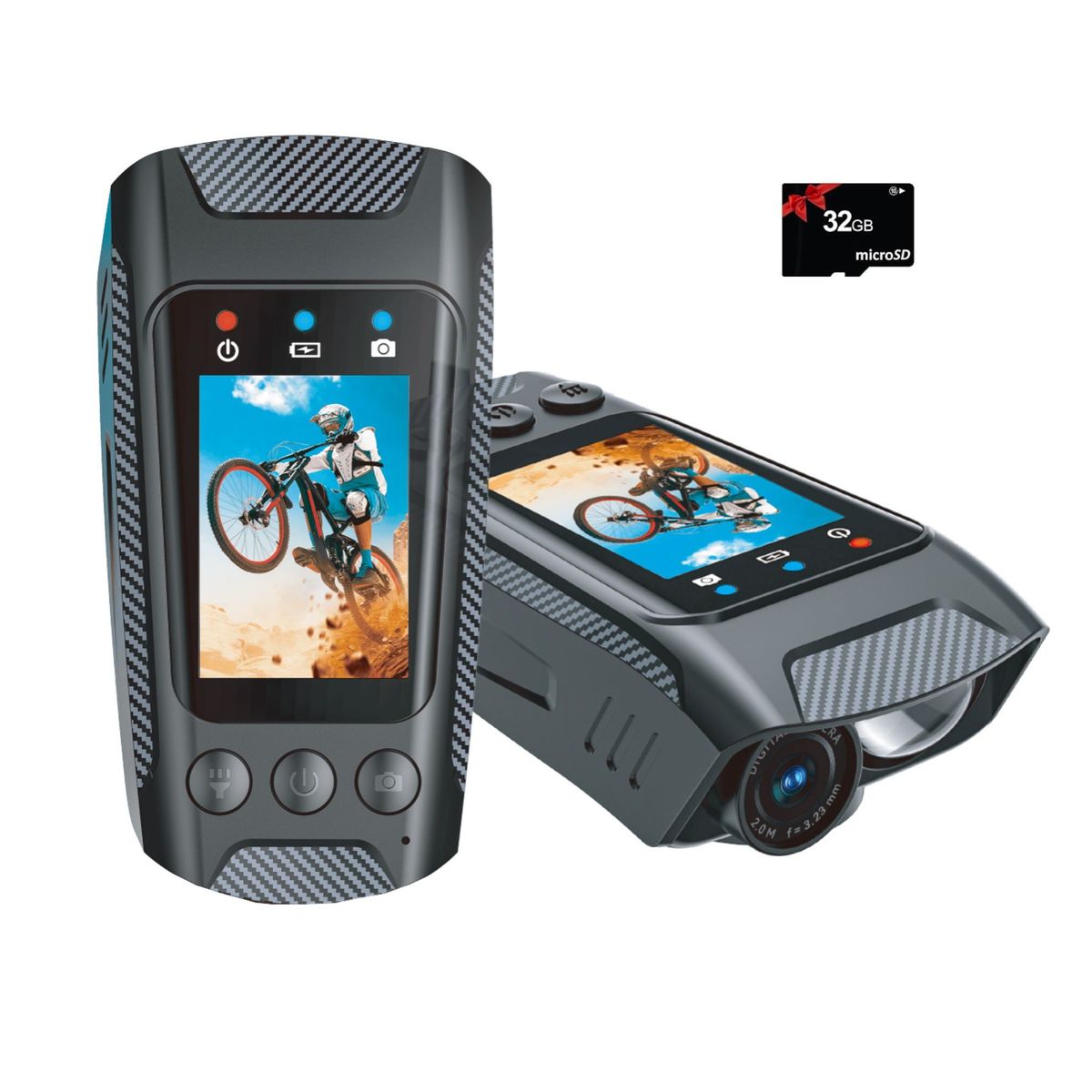 Pro Cycling Camera | 4K Sports & Action Camera | Built-In Horn ...