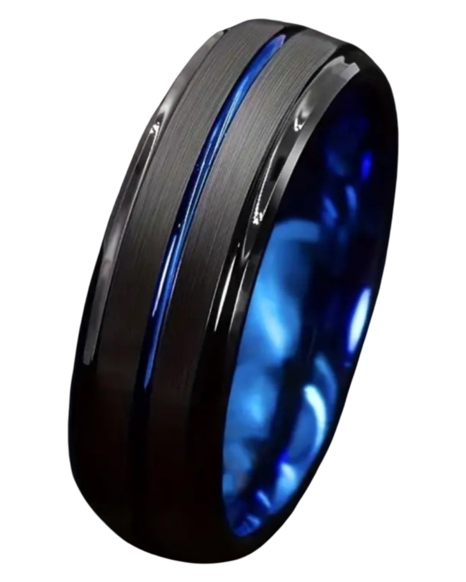 Ocean Blue Titanium Ring for Men | Shop Today. Get it Tomorrow ...