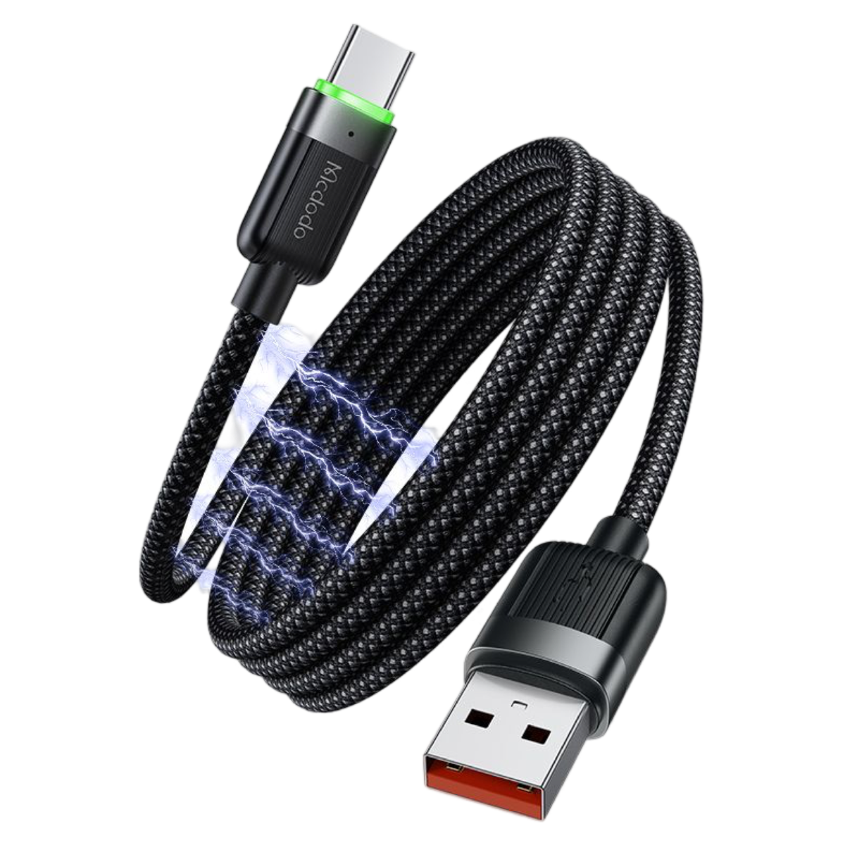 Mcdodo 6Amp Self-Winding Coiled USB-C Cable | Fast Charging USB-A to ...