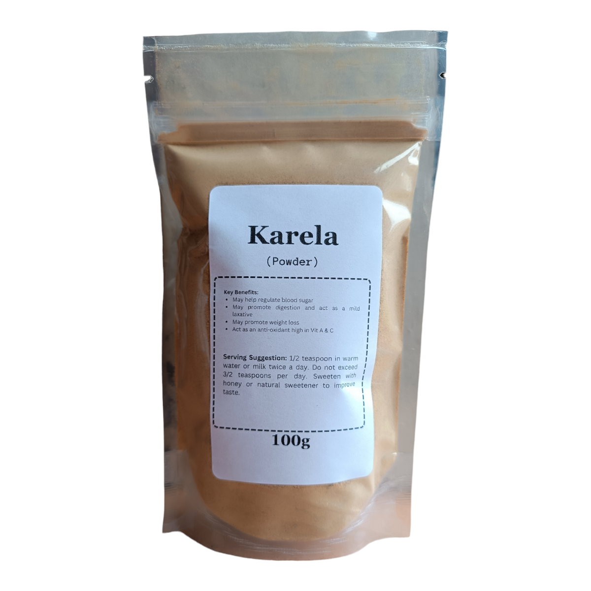 Karela Powder Health Supplement for Weight Loss and Gut Health 100g ...