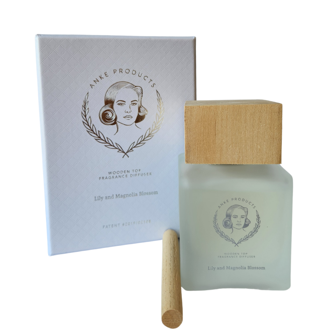 Anke Products - Lily & Magnolia Blossom Wooden Top Diffuser Gift Box ...