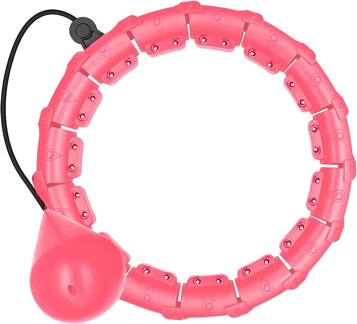 YB Sparkle -Adjustable Smart Hula Hoop with 24 Knots and Weight Ball ...