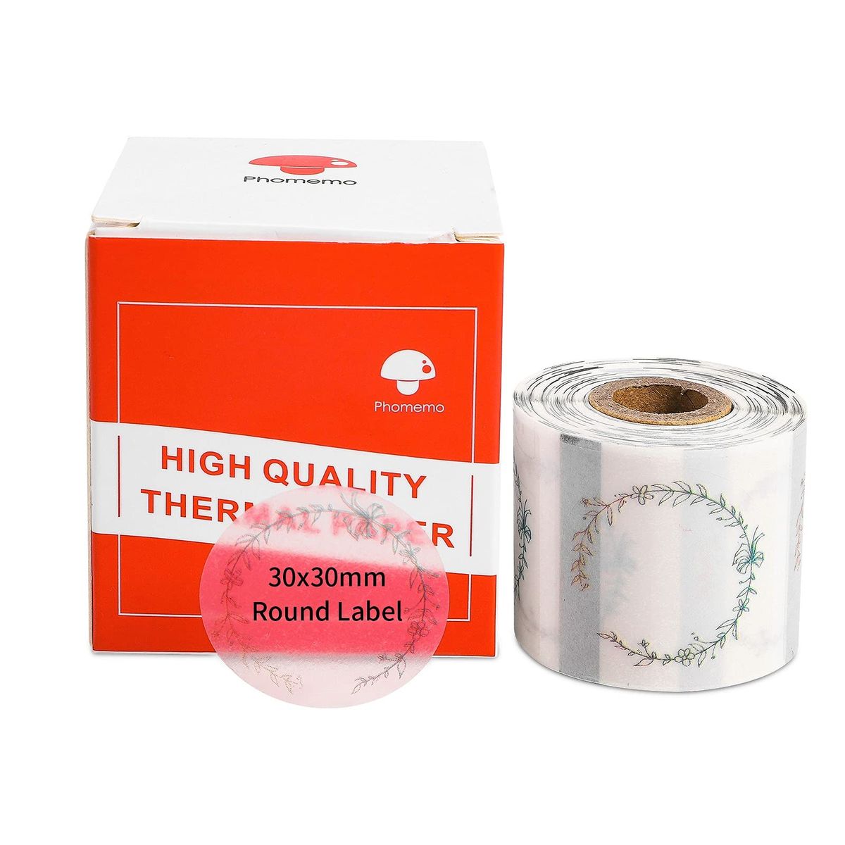 Phomemo M110/M200 Clear Round/Circle Pattern Thermal Label Paper ...