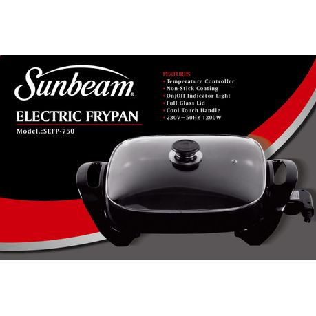 Non Stick Coating Sunbeam Electric Frypan SEFP 750 Daily Sale Shop