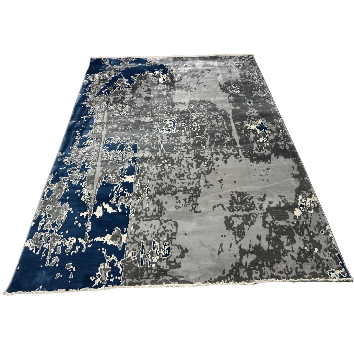 Modern Turkish Rug - Blue and Grey - 235 x 160cm | Shop Today. Get it ...