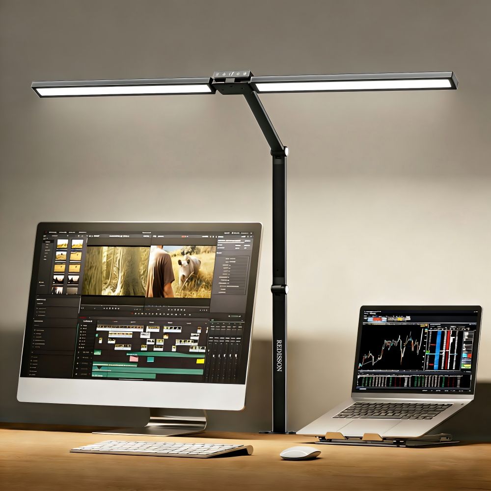 Redisson Desk Lamp Double Light: Bright Led Desk Lights for Home Office ...