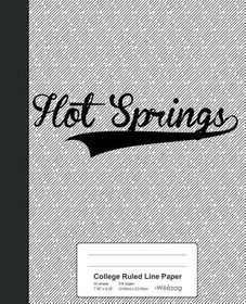 College Ruled Line Paper: HOT SPRINGS Notebook | Buy Online in South ...