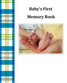 Baby's First Memory Book: Baby's First Memory Book; Baby Boy Plaid ...