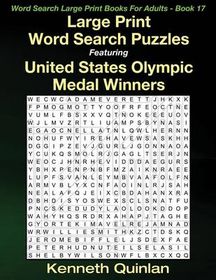 Large Print Word Search Puzzles Featuring United States Olympic Medal ...