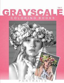 Grayscale Coloring Books Portraits: Photo Coloring, Adult Coloring ...