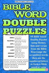 Bible Word Double Puzzles Vol.1: 60 Bible themed scrambled word and ...