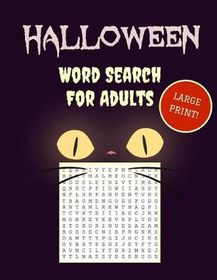 Large Print Halloween Word Search: 30+ Spooky Puzzles for Adults - With ...
