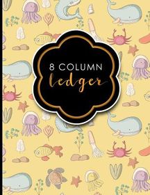 8 Column Ledger: Ledger Book, Accounting Ledger Paper, Financial Ledger ...