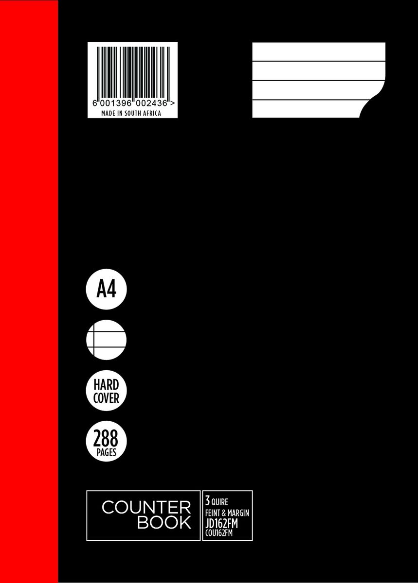 Croxley JD162 3-Quire 288 Page A4 F&M Counter Book (5 Pack) | Shop ...