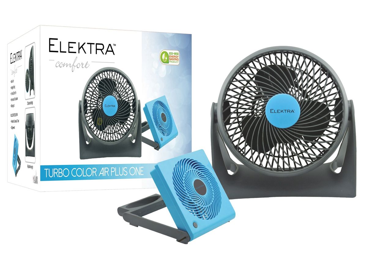 Elektra Turbo Color Air Turbo Fan Plus USB Fan | Shop Today. Get it ...