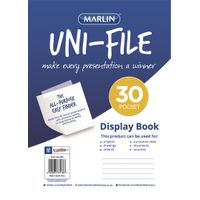 Marlin Uni-File A4 Soft Cover Display File - 30 Pocket | Buy Online in ...