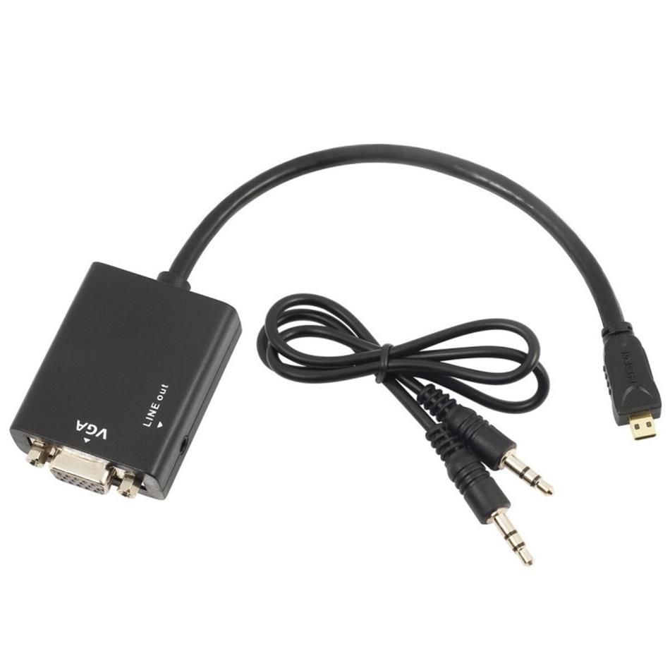 Raz Tech Micro HDMI to VGA Adapter Cable - Black | Shop Today. Get it ...