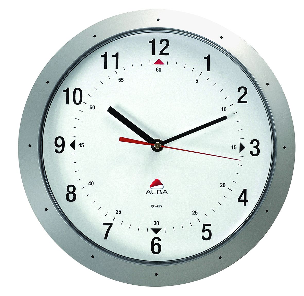 Alba Round Wall Clock 30cm - Metallic Grey | Shop Today. Get it ...