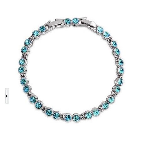 Civetta Spark Tennis Bracelet Made With Aquamarie Swarovski Crystal Shop Today. Get it Tomorrow takealot