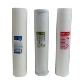 FilterShop Whole House Basic Triple Big Blue Filter Set | Shop Today ...