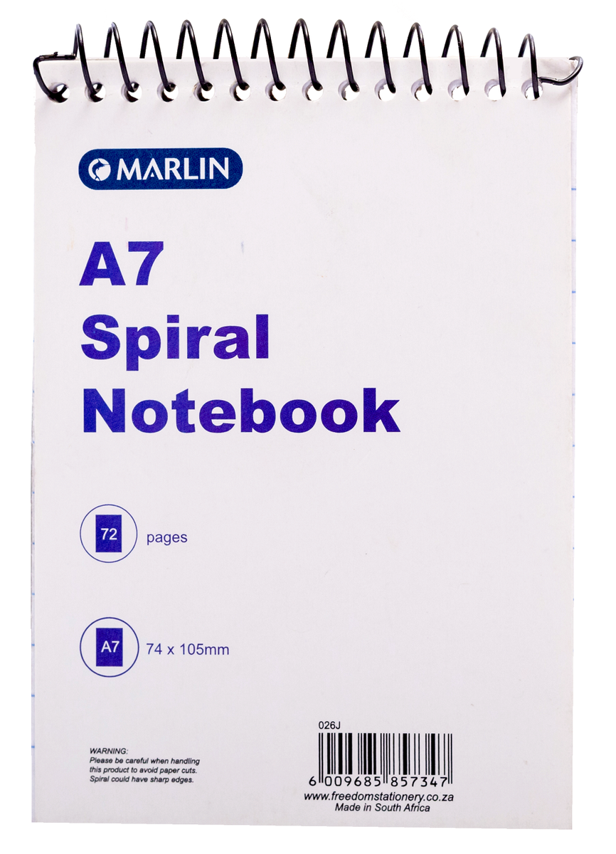 Marlin - Spiral Note Book - A7 - 72 Page - 12 pack | Shop Today. Get it Tomorrow! | takealot.com