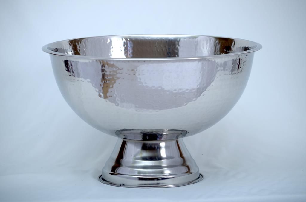 Punch Bowl or Ice Bucket Hammered - Silver | Shop Today. Get it ...