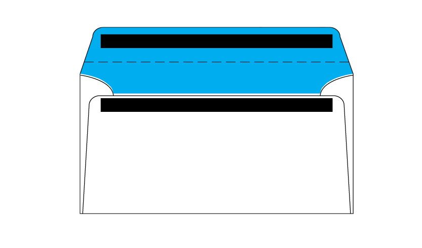 Merpak: DL Banker White Opaque KwikSeal Envelopes (110 x 220mm) - Box ...