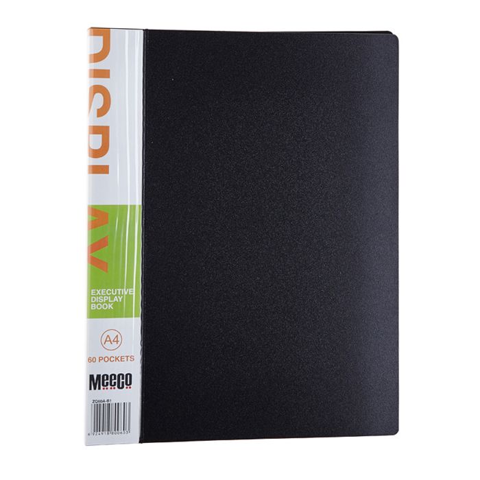 Meeco Executive A4 Display Book 60 Pockets - Black | Shop Today. Get it ...