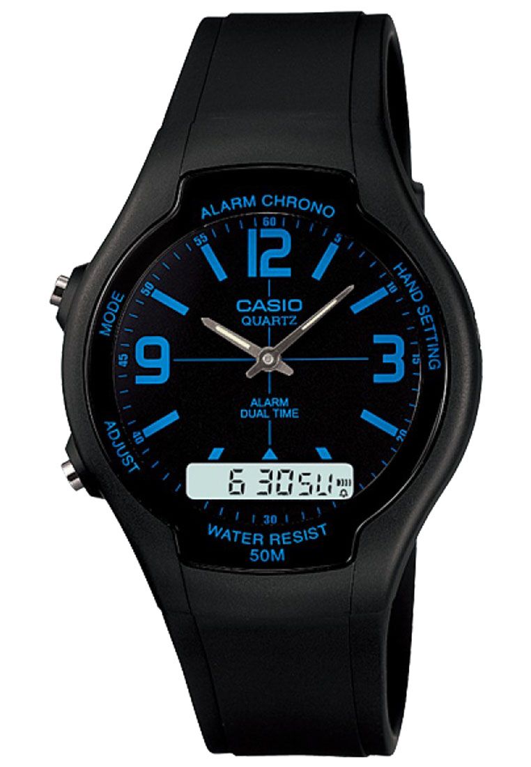 Casio Mens AW-90H-2BVDF Anadigital Watch | Shop Today. Get it Tomorrow ...