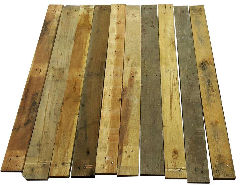 Assorted 10 Piece Pine Weathered Loose Pallet in +-1 meter lengths ...