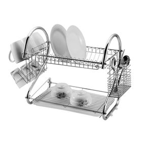 Dish Rack Double Layer - Silver | Shop Today. Get it Tomorrow ...
