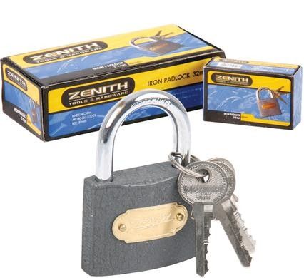 Bulk Pack x 12 Padlock Zenith Iron 32mm Boxed | Buy Online in South ...