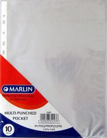 Marlin Multipunch Plastic Pockets - 10's | Shop Today. Get it Tomorrow ...