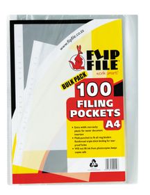 Flip File A4 Filing Pockets - 100 Pack | Shop Today. Get it Tomorrow ...