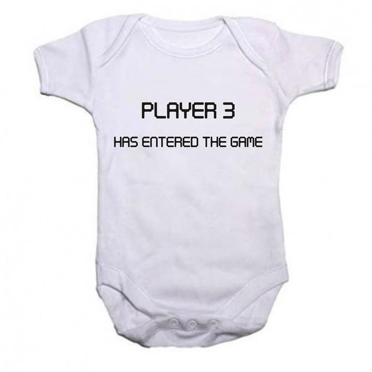 Noveltees ZA Unisex Player 3 Has Entered The Game Baby Grow | Shop ...
