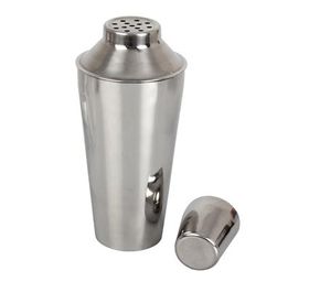 Stainless Steel Cocktail Shaker With Jigger Cap and Strainer 750ml ...