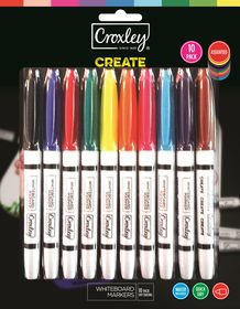 Croxley Create Fine Nib Whiteboard Markers - Blister of 10 | Shop Today ...